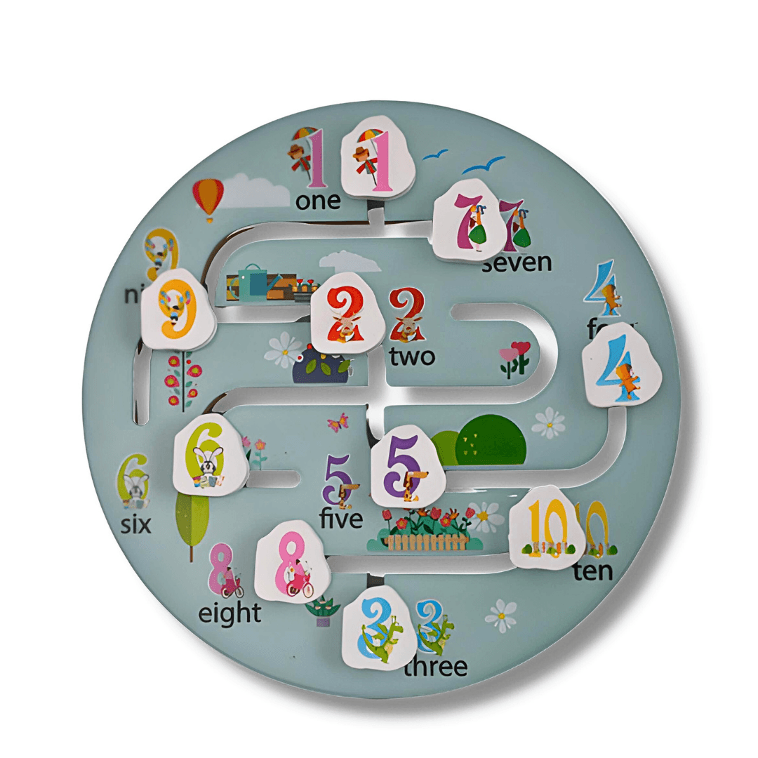 Number Maze Wooden Toy – Kids Bestie