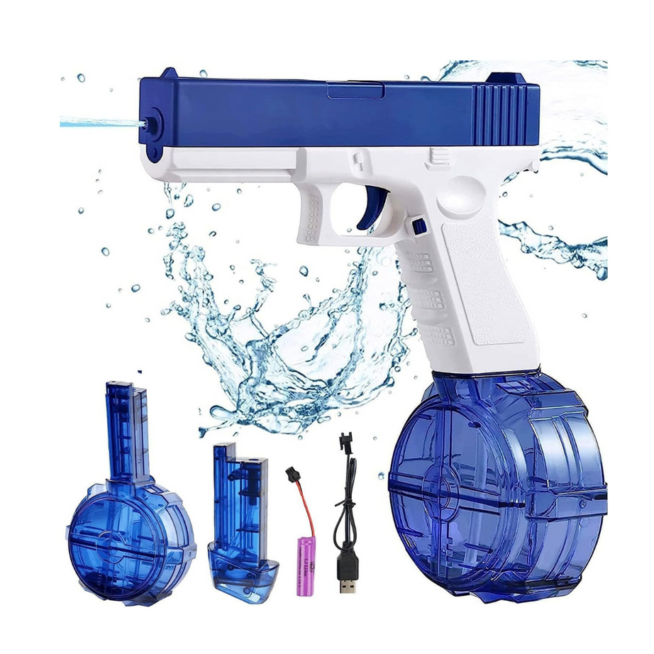 High Pressure Electric Water Gun with Large Drum | USB Rechargeable ...