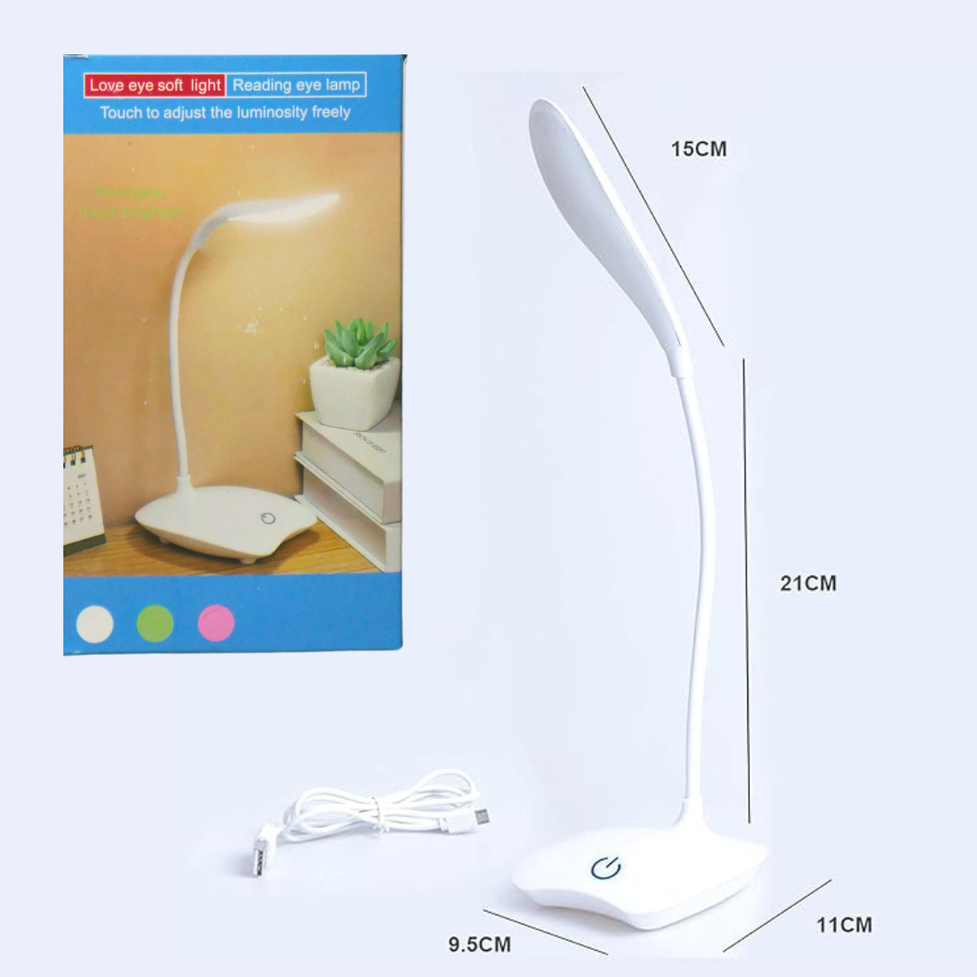 Rechargeable Study Lamp – Touch Control & Adjustable Brightness – Kids ...