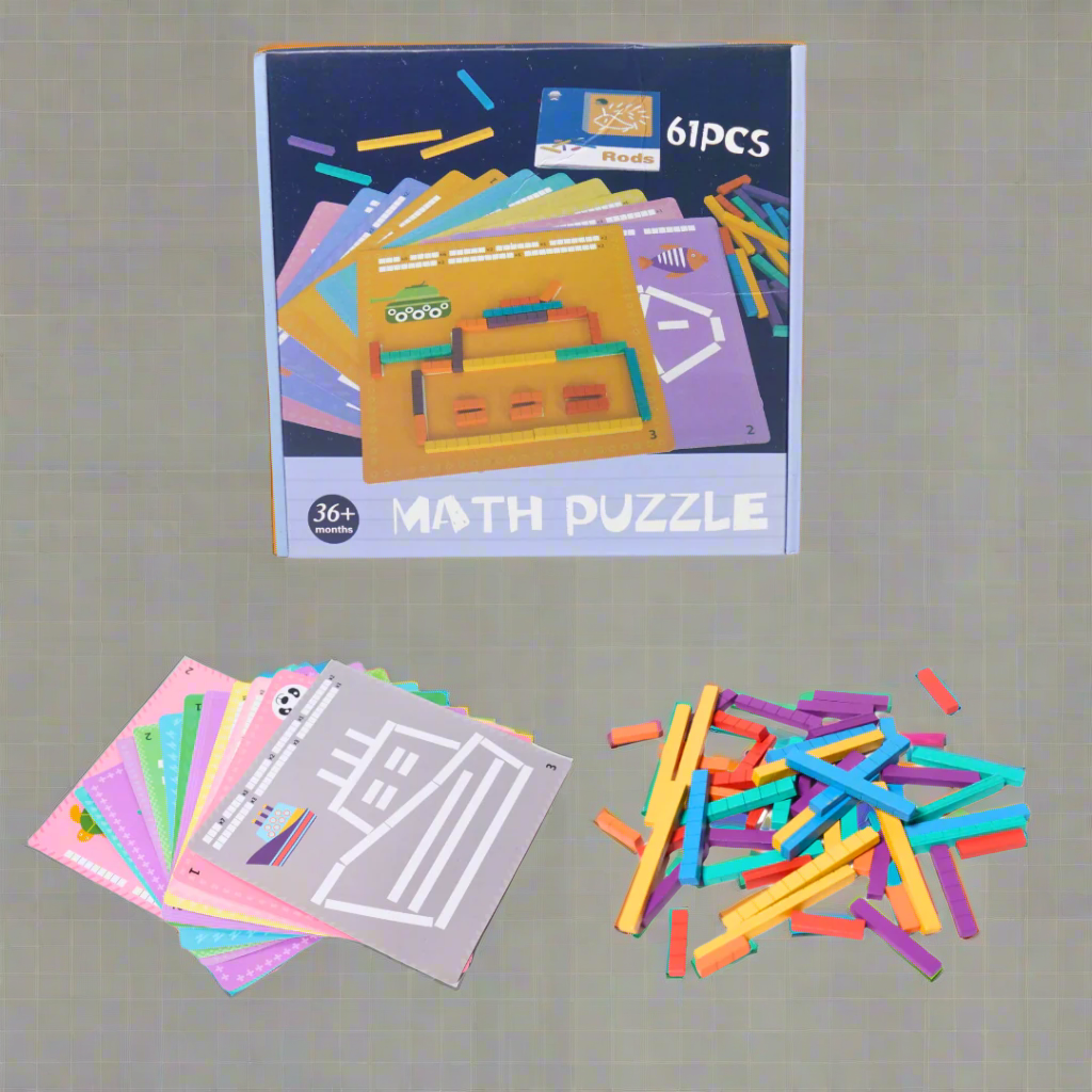 61 Pcs Math Puzzle for Kids Age 3+ – Kids Bestie