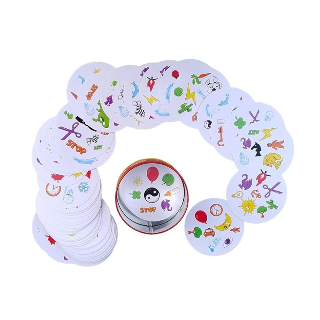 DOBBLE Card Game for Kids Ages 6+, 2-8 Players, 15-Minute Playtime ...