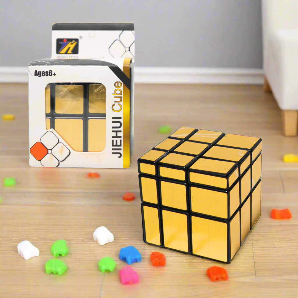 Golden or Silver Mirror Cube Puzzle for Kids-1 – Kids Bestie
