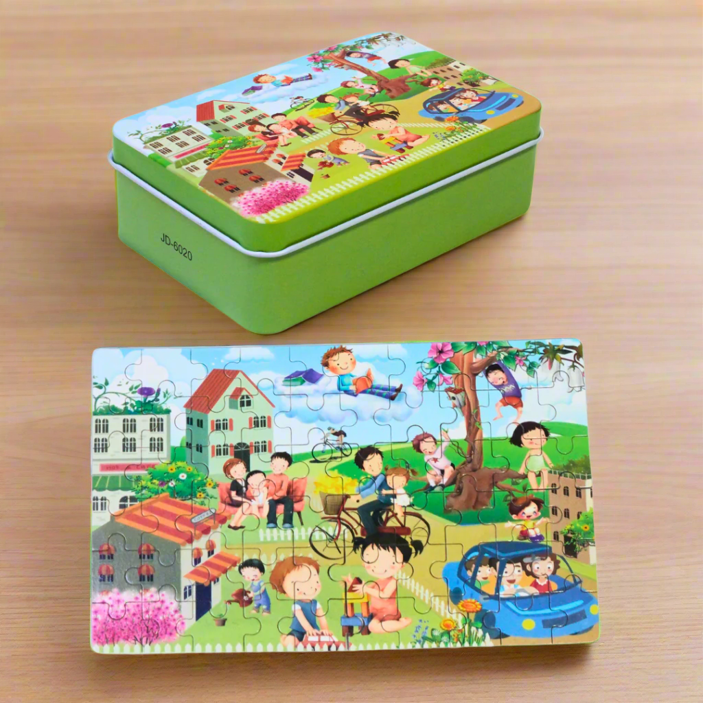 Jigsaw Puzzles inside Metal Box, JD-225*135mm-1 – Kids Bestie