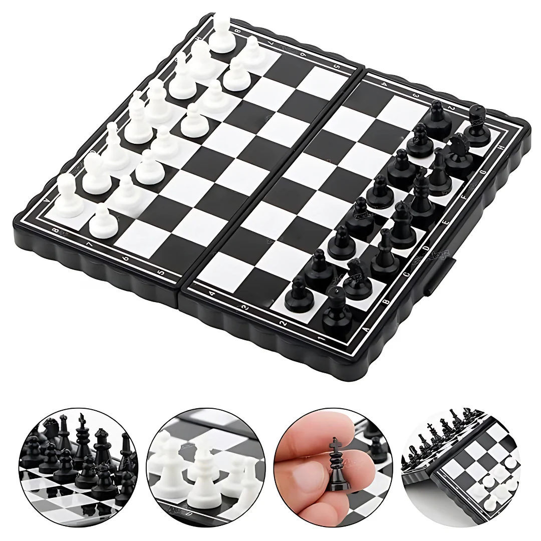 Mini Magnetic Chess Board Set Travel Educational Toys – Kids Bestie