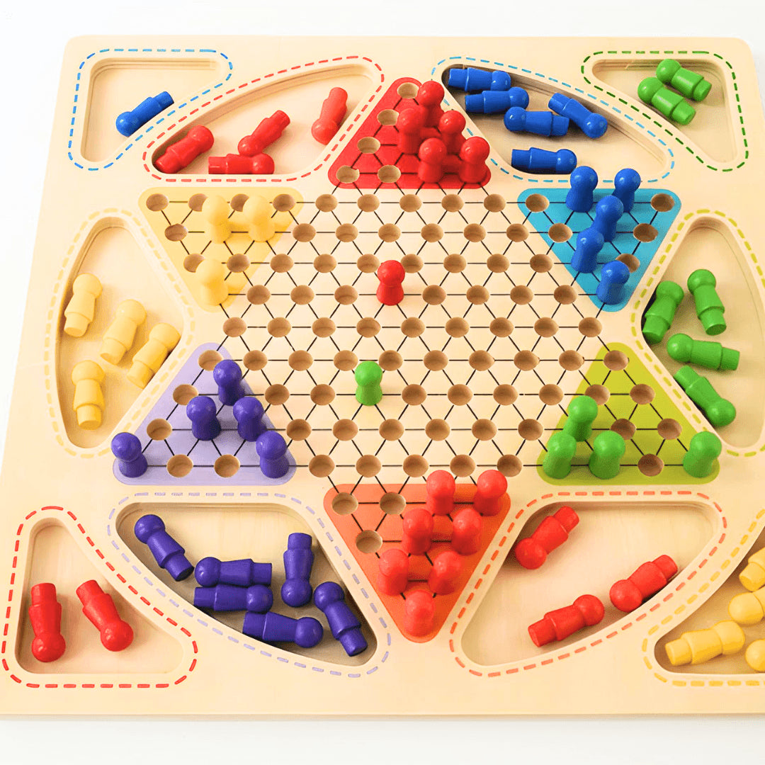 2-in-1 Ludo & Chinese Checkers – Family Fun Game Set – Kids Bestie
