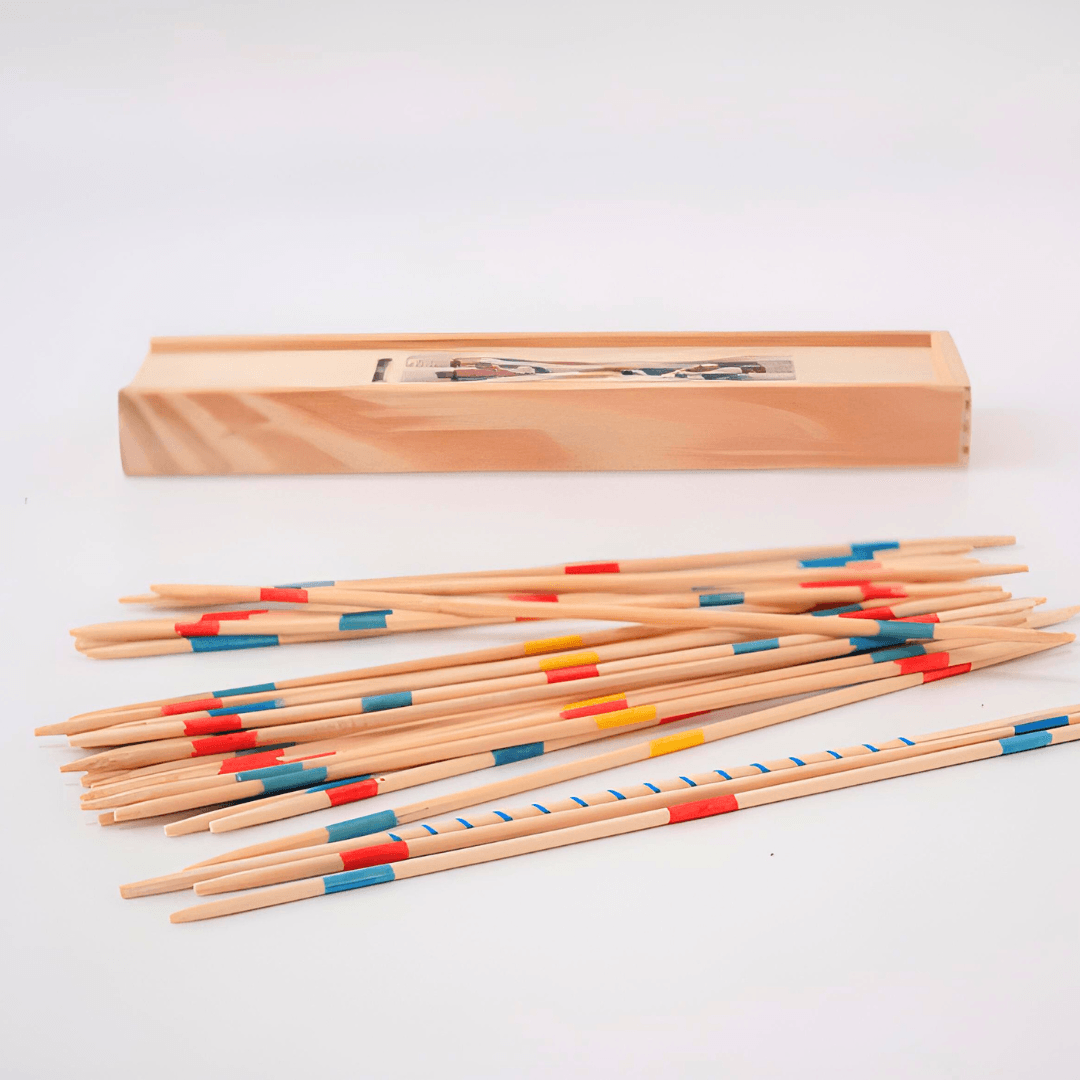 Mikado | Wooden 31 Pick-Up Sticks(1 Box) – Kids Bestie