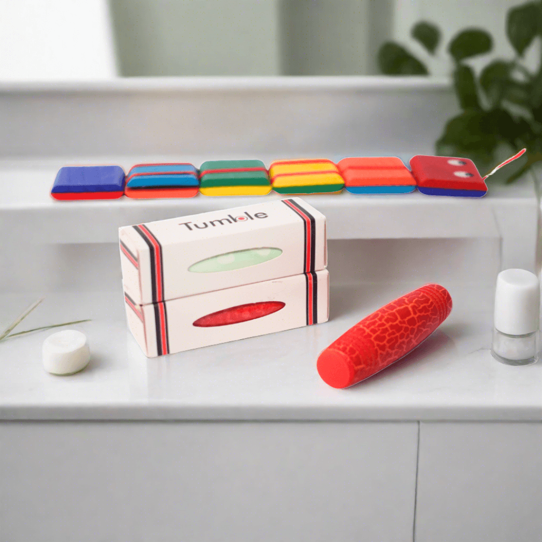 Tumble Desktop Toy-1, Colour Snake-6 squares foldable-1 – Kids Bestie