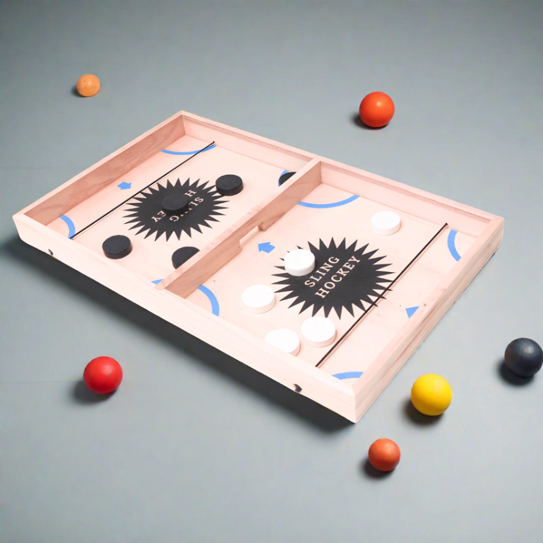 Wooden Sling Hockey Game for Adults & Kids – Kids Bestie